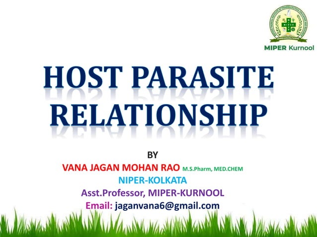 Host parasite relationship | PPTX
