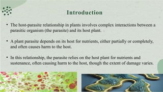 Host - Parasite Relationships in plants | PPTX