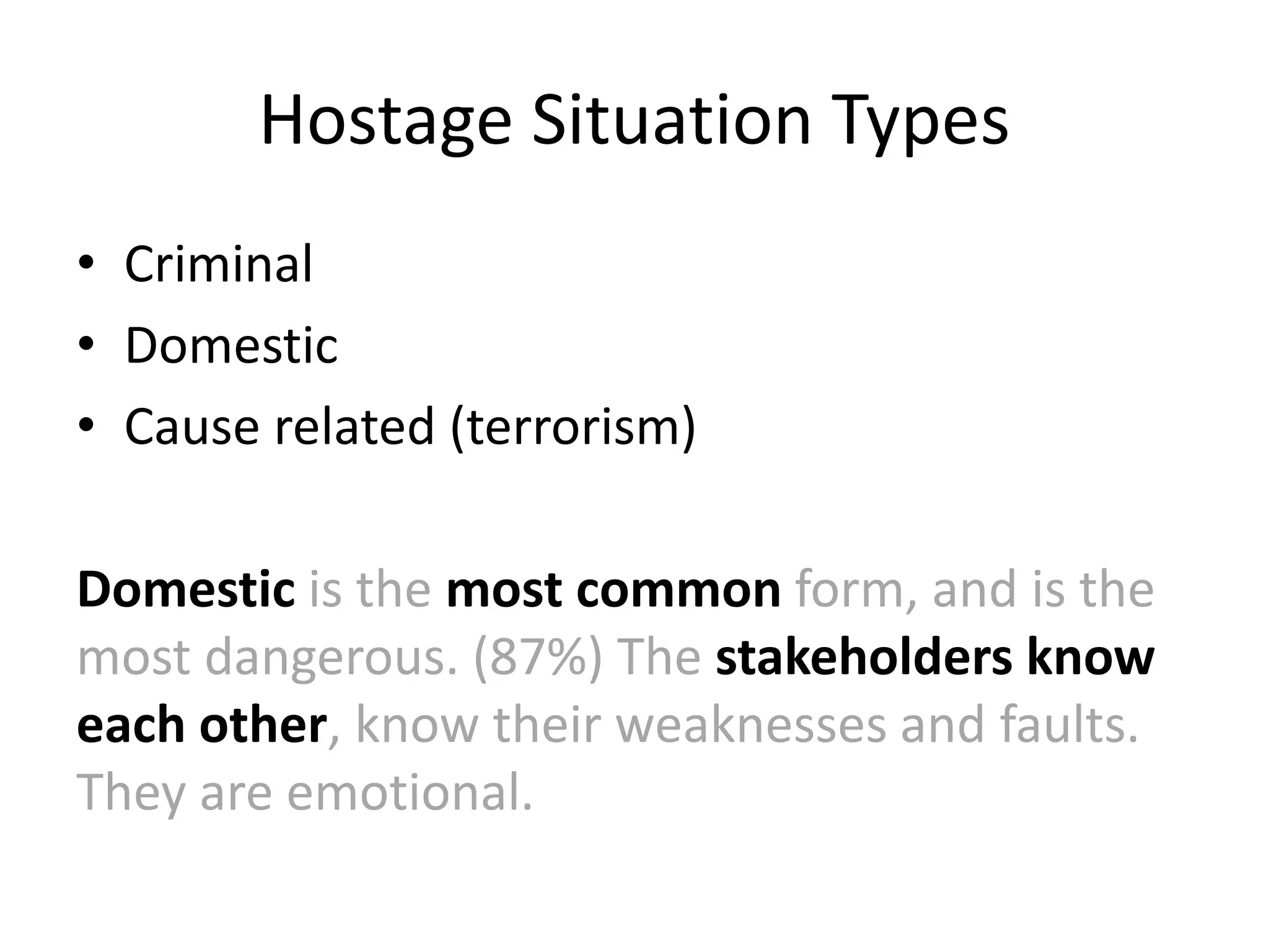 Hostage negotiations | PPTX