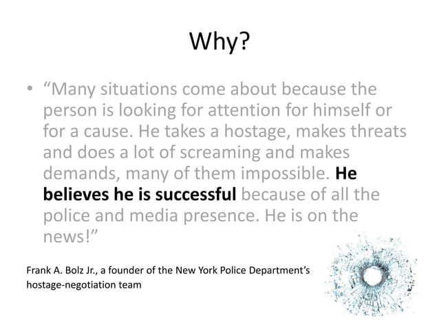 Hostage negotiations | PPTX