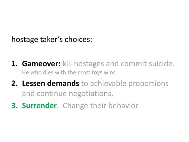 Hostage negotiations | PPTX
