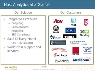 Host Analytics Overview | PPT