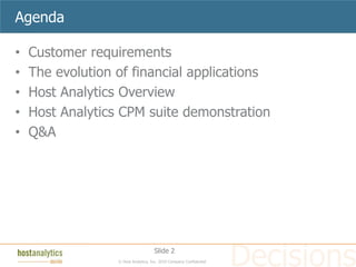 Host Analytics Overview | PPT
