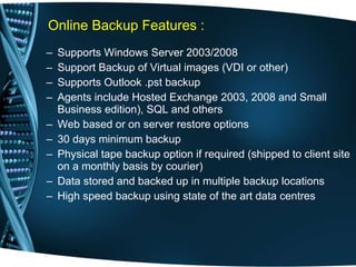 Hosted Revolution Online Backup V2 001 | PPS