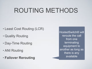 HostedSwitch® - Cloud VoIP SoftSwitch | PPT