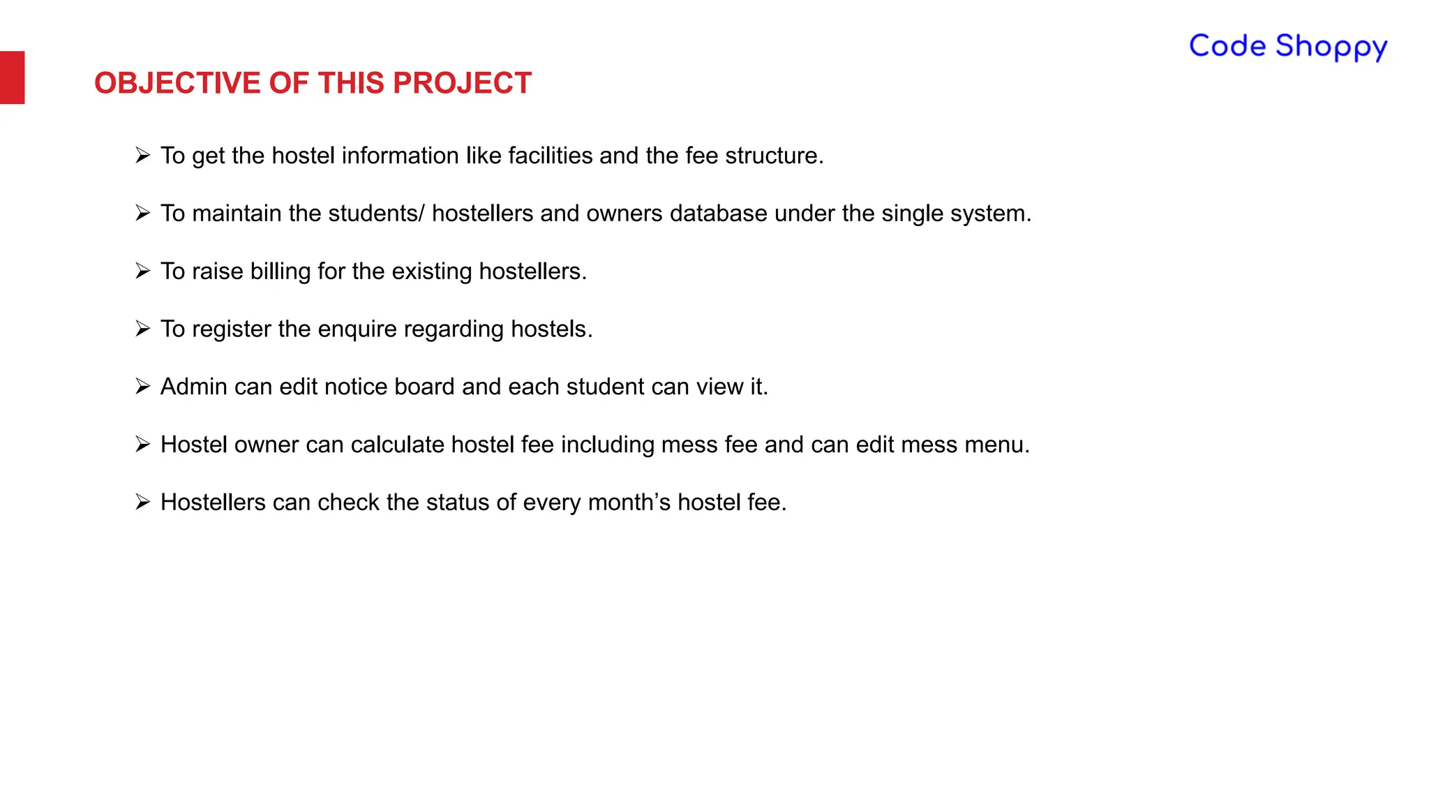 Hostel-management Project - report .pptx