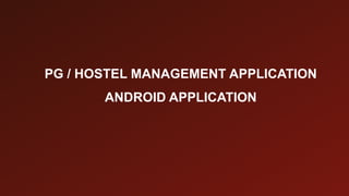 Hostel-management Project - report .pptx