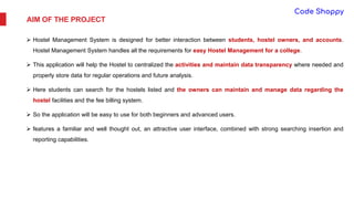 Hostel-management Project - report .pptx