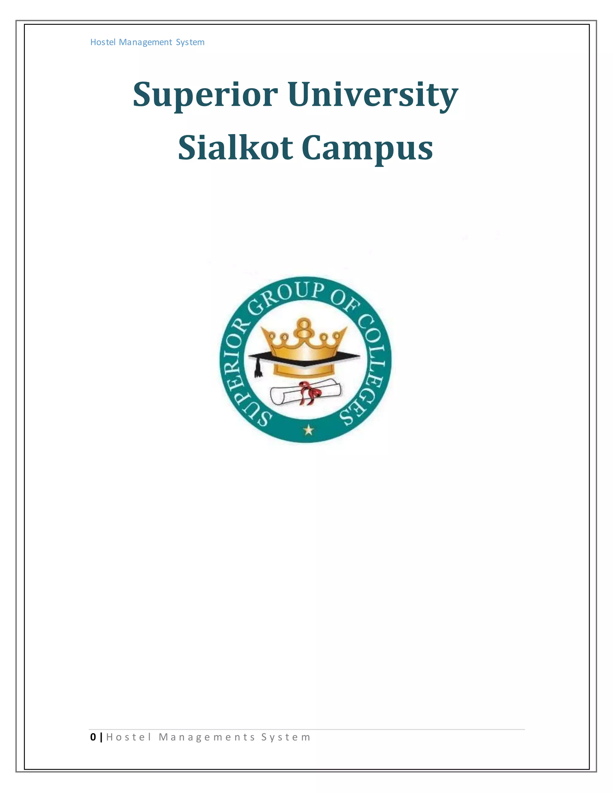 Hostel management system Software Engineering SRS | PDF Hostel management system Software Engineering SRS | PDF