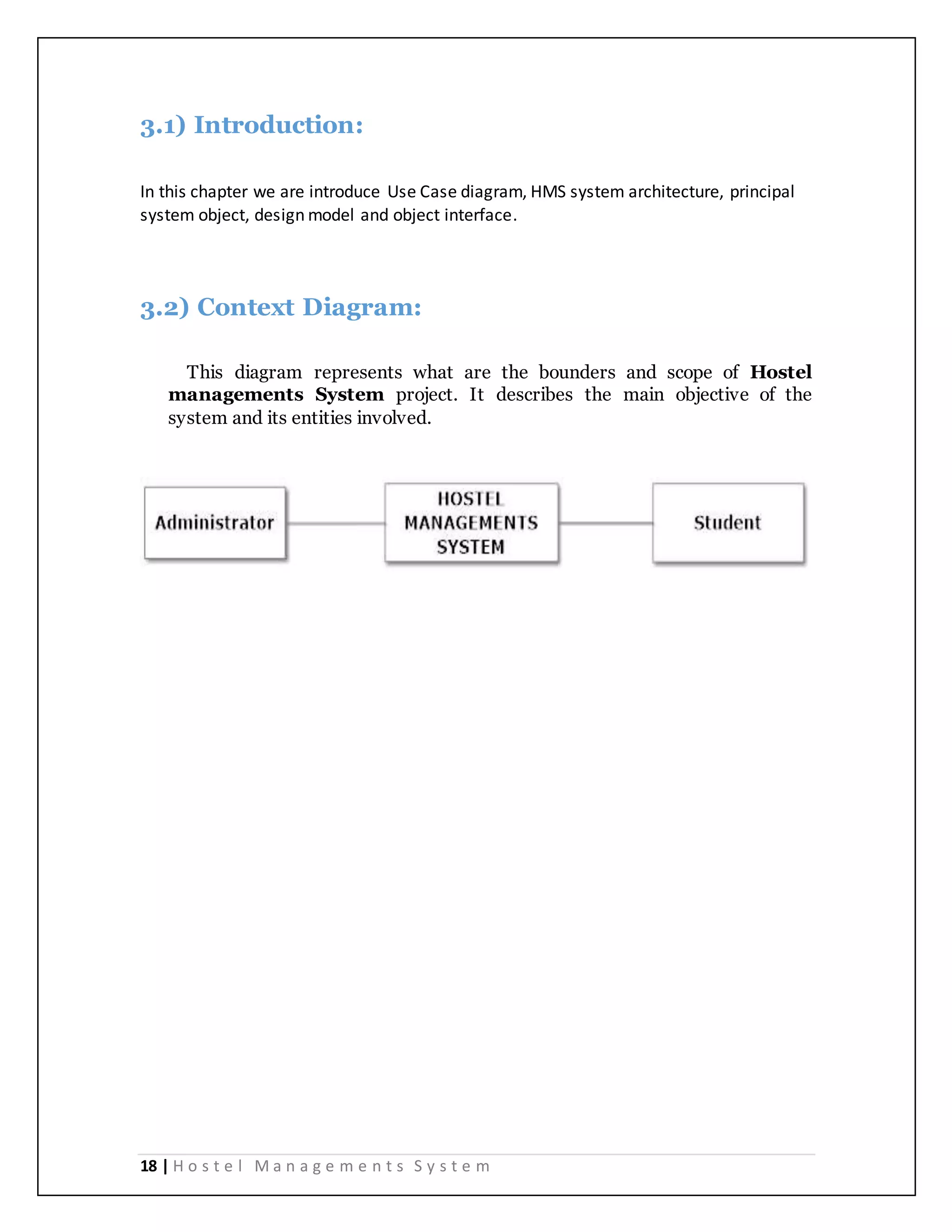 Hostel management system Software Engineering SRS | DOCX