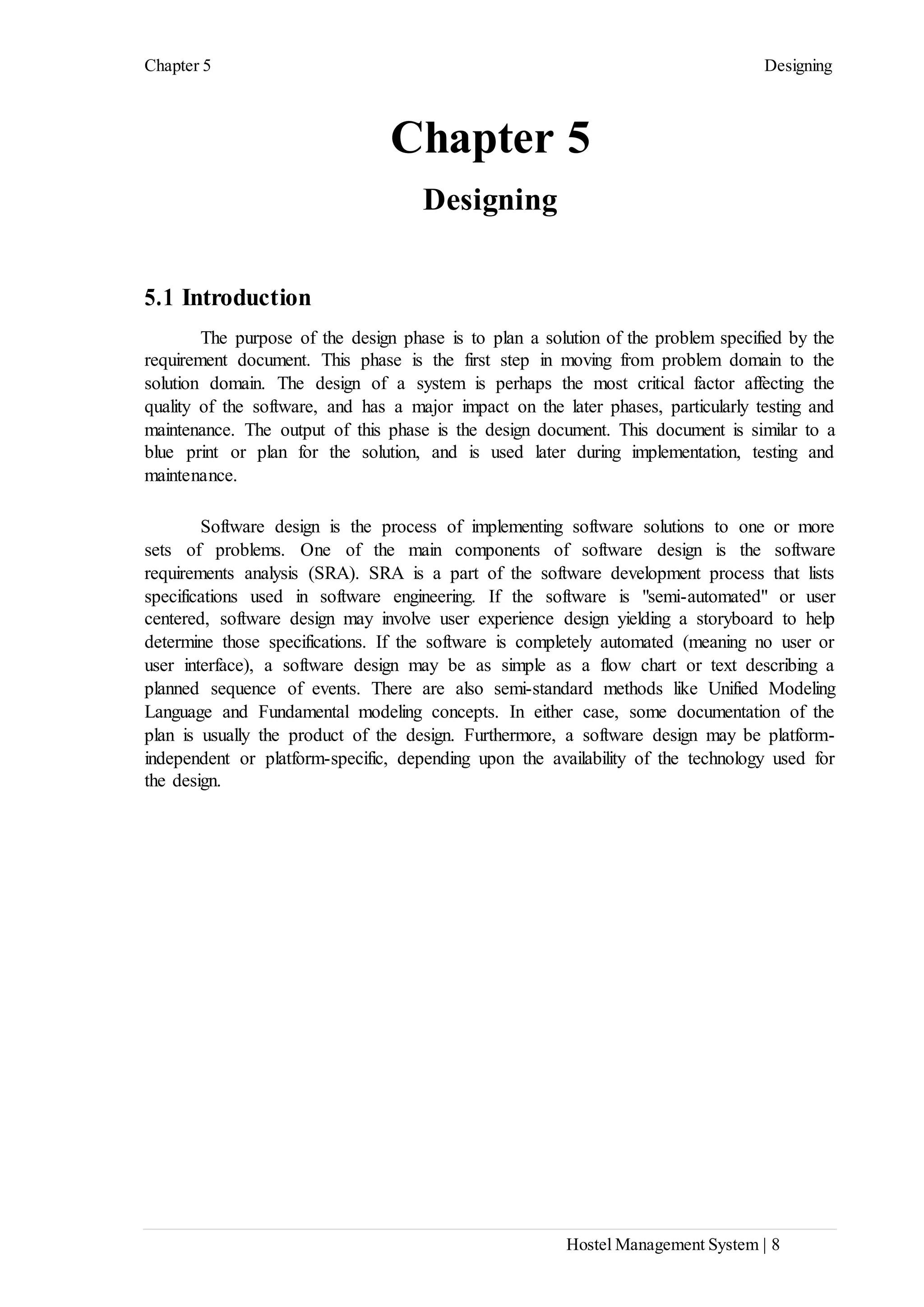 Hostel management project_report | DOCX