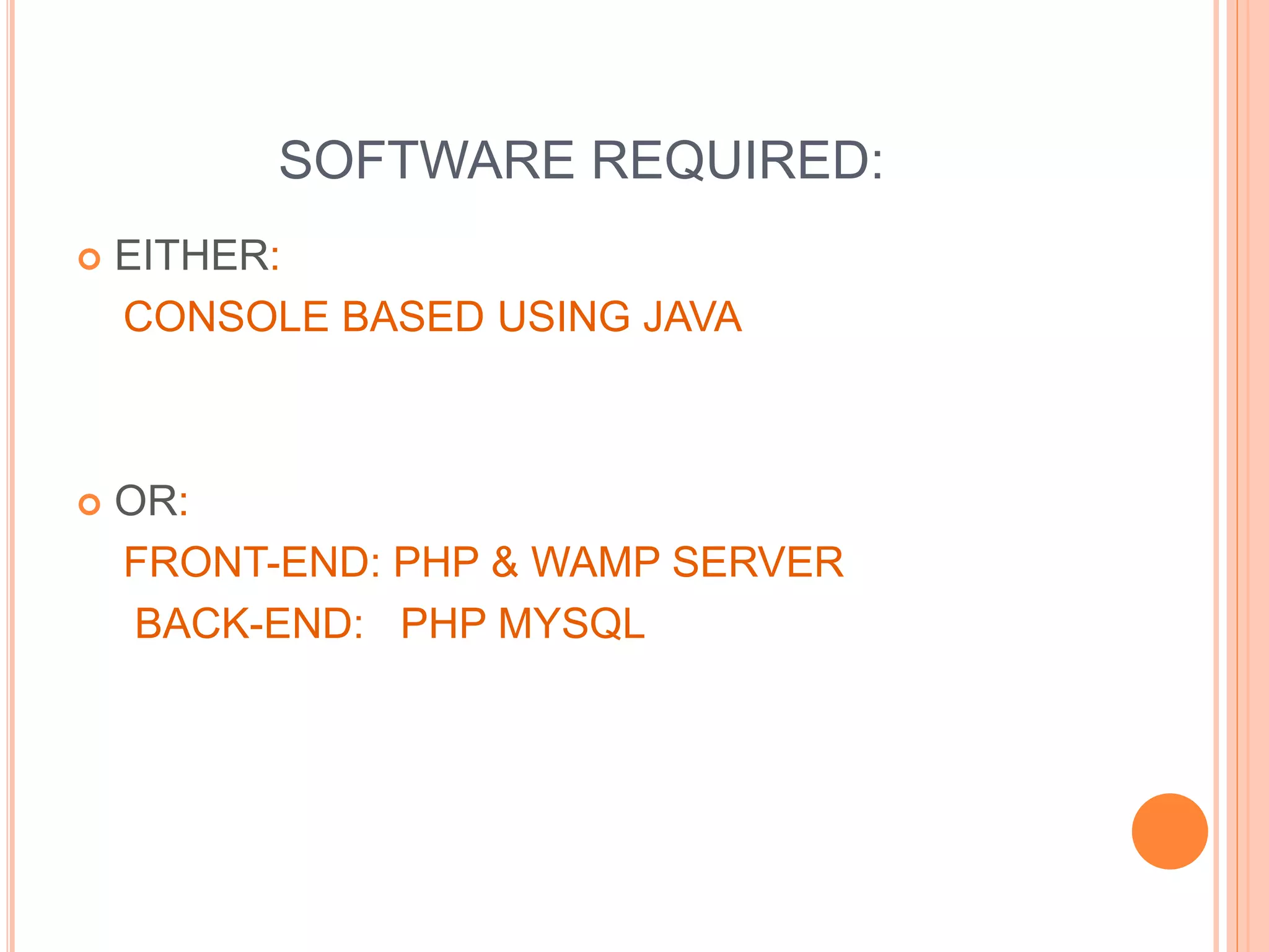 Hostel management system | PPTX | Computing | Technology & Computing
