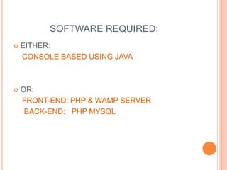Hostel management system | PPTX | Computing | Technology & Computing