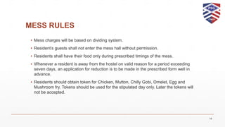 Hostel presentation with hostel council details.ppt