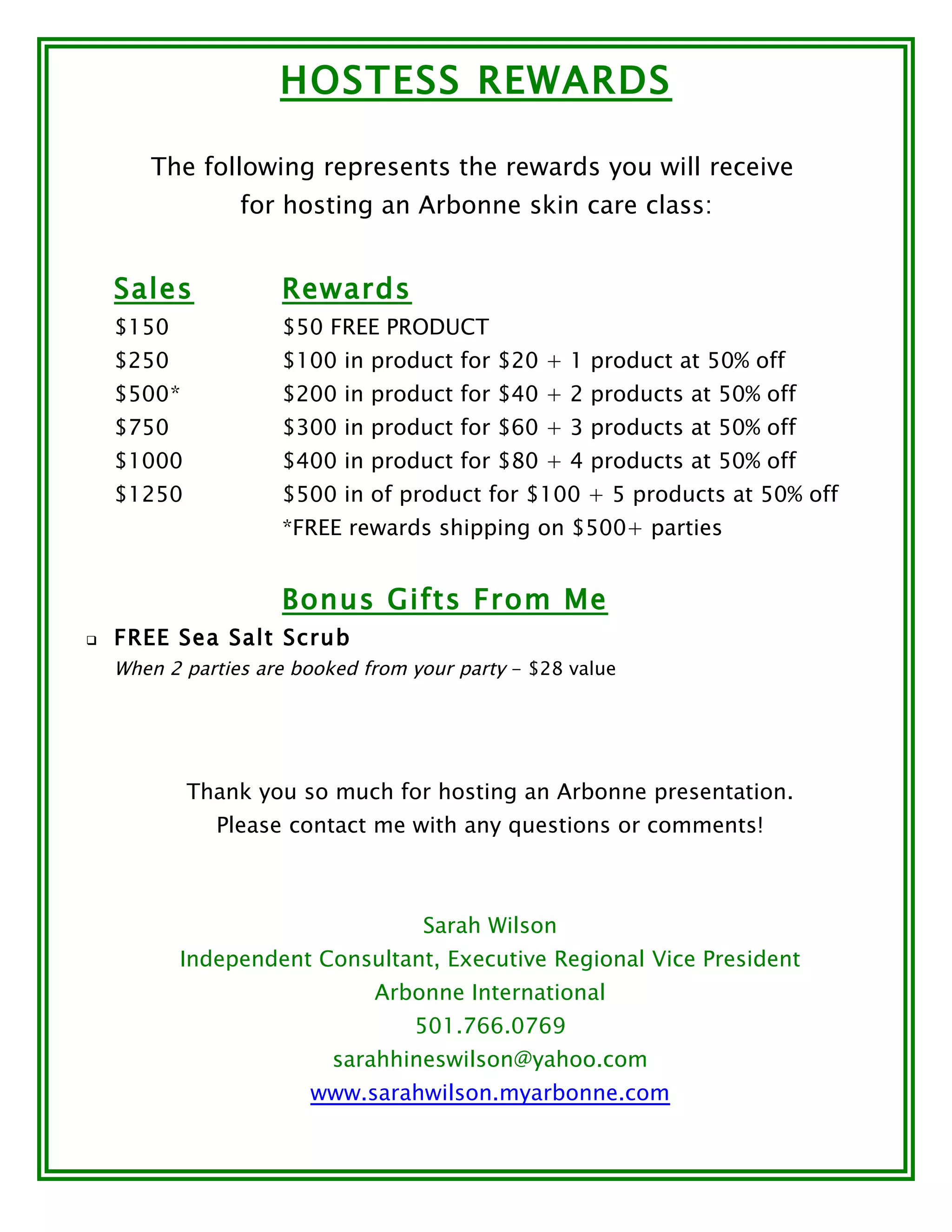 Host Rewards | PDF