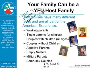 Hosting an Exchange Student with YFU | PPT