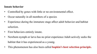 Host Finding Behavior of Insects | PPTX