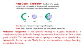 Host Guest Chemistry supramolecular chemistryUnit II.pptx