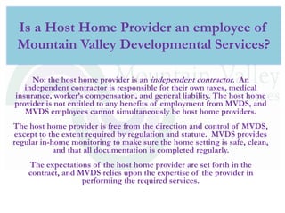 Host home provider pp 5.13