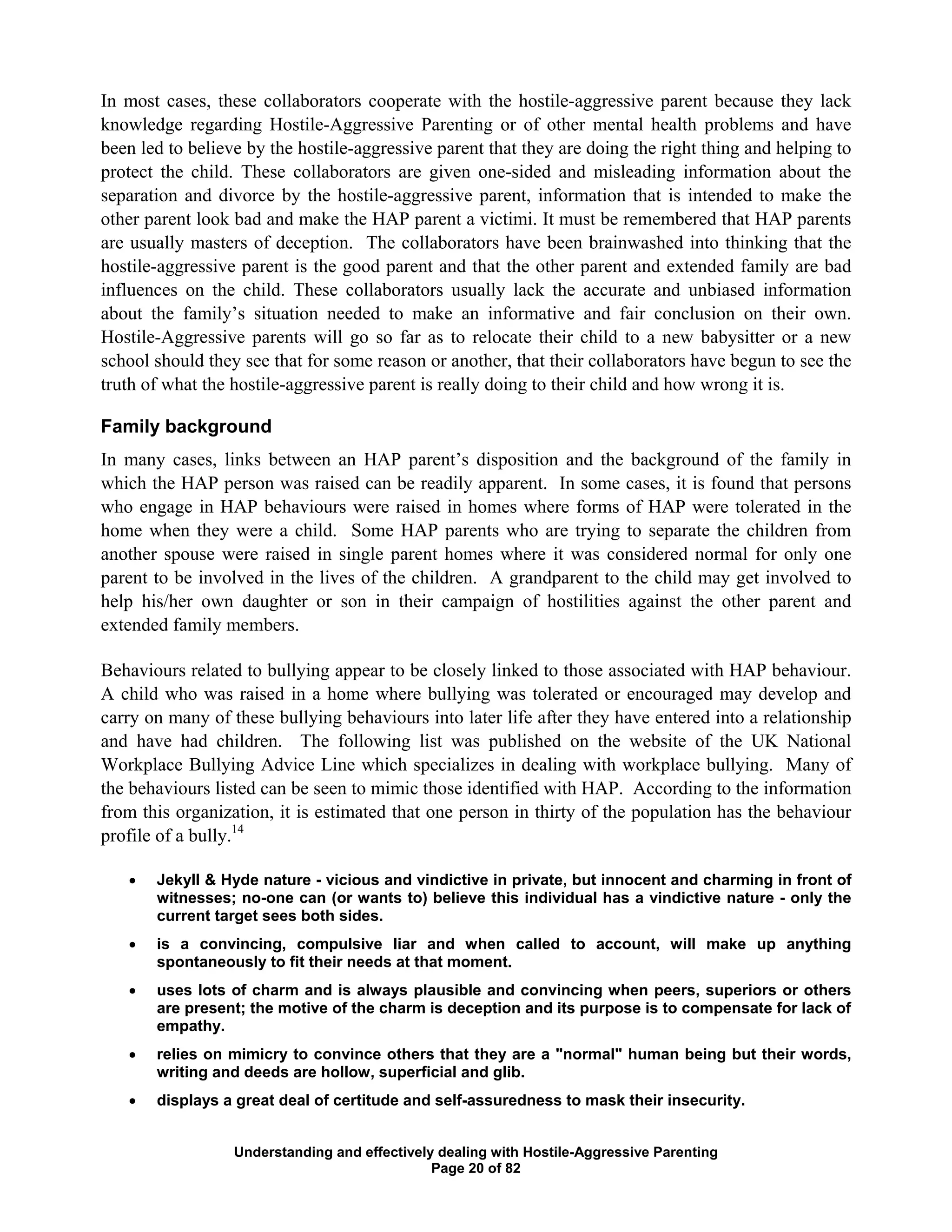 Hostile agressive parenting | PDF