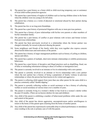 Hostile agressive parenting | PDF