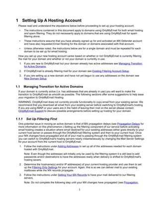 Hosting Configuration Documentation | PDF
