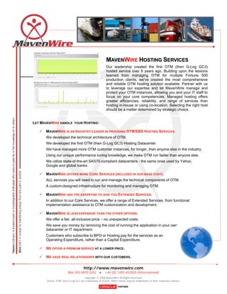 MavenWire OTM / GTM Hosting Whitepaper | PDF