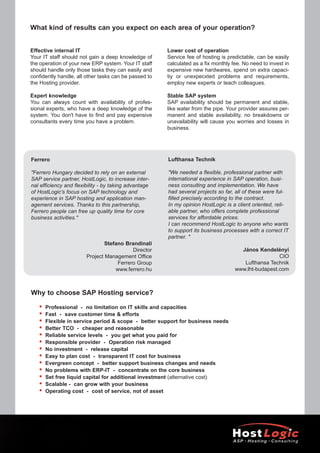 Advantages of SAP Hosting | PDF