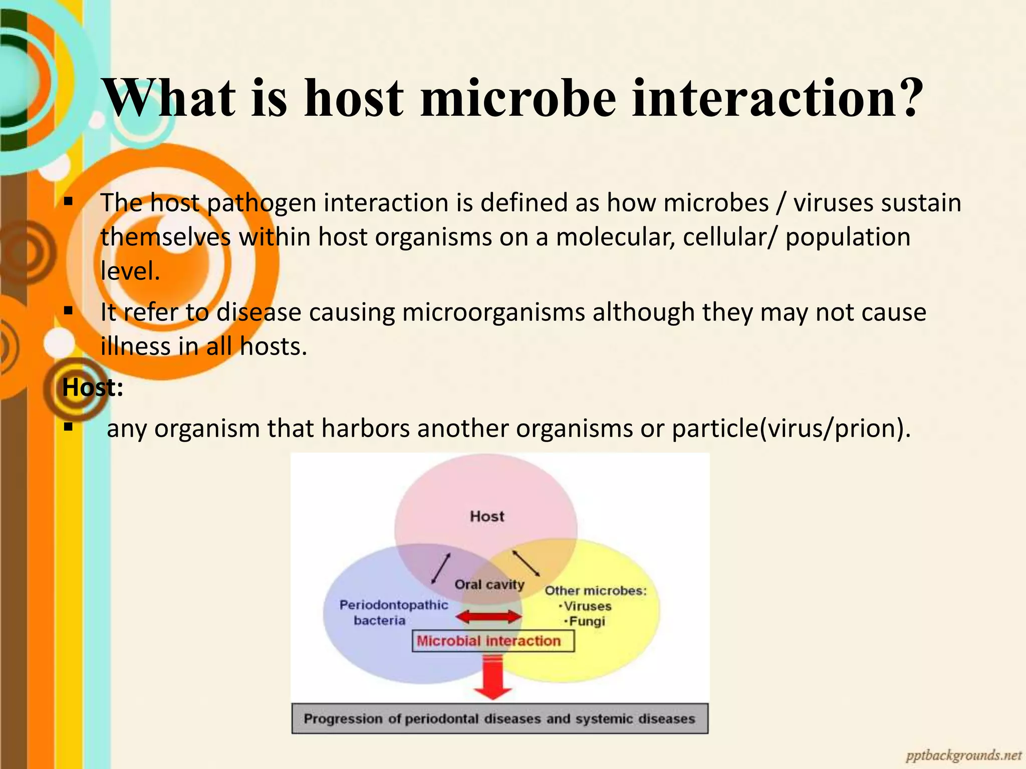 Host microbe interaction | PPTX