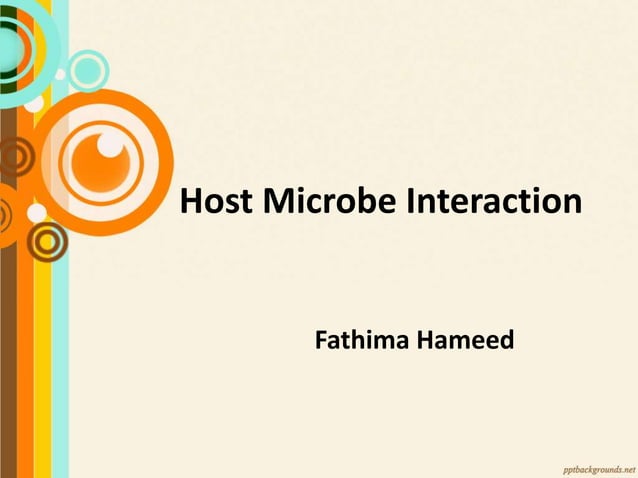Host microbe interaction | PPTX