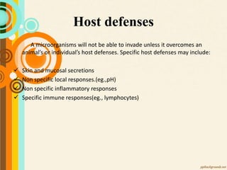Host microbe interaction | PPTX