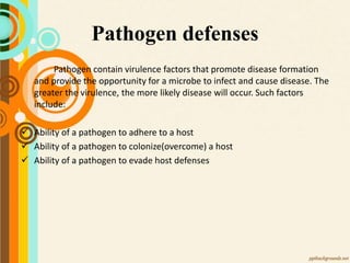 Host microbe interaction | PPTX
