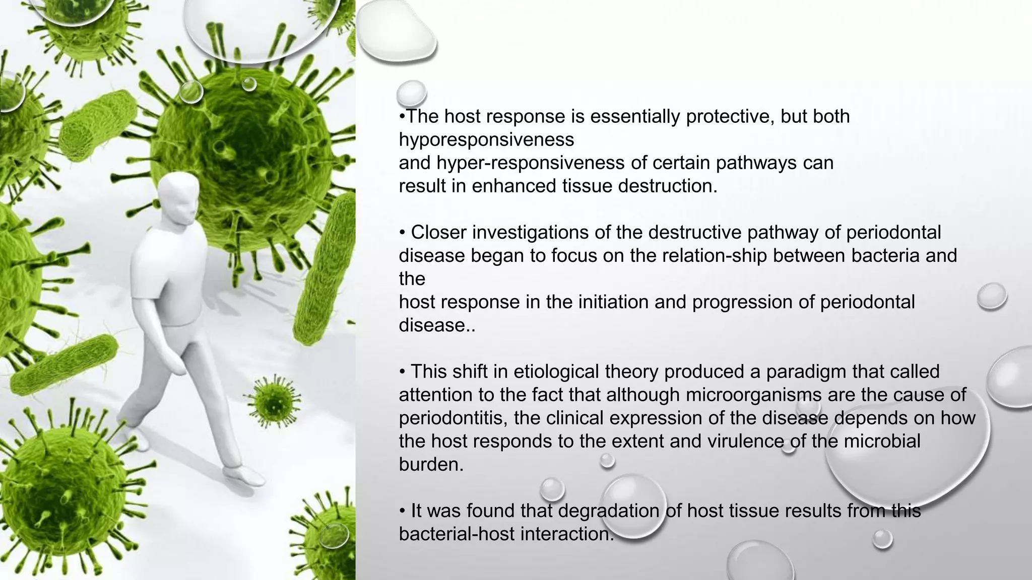 Host microbial interaction in periodontal disease | PPTX