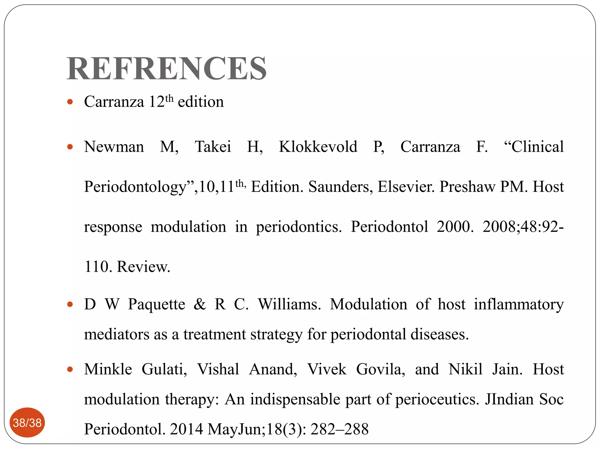 Host modulation therapy | PPTX