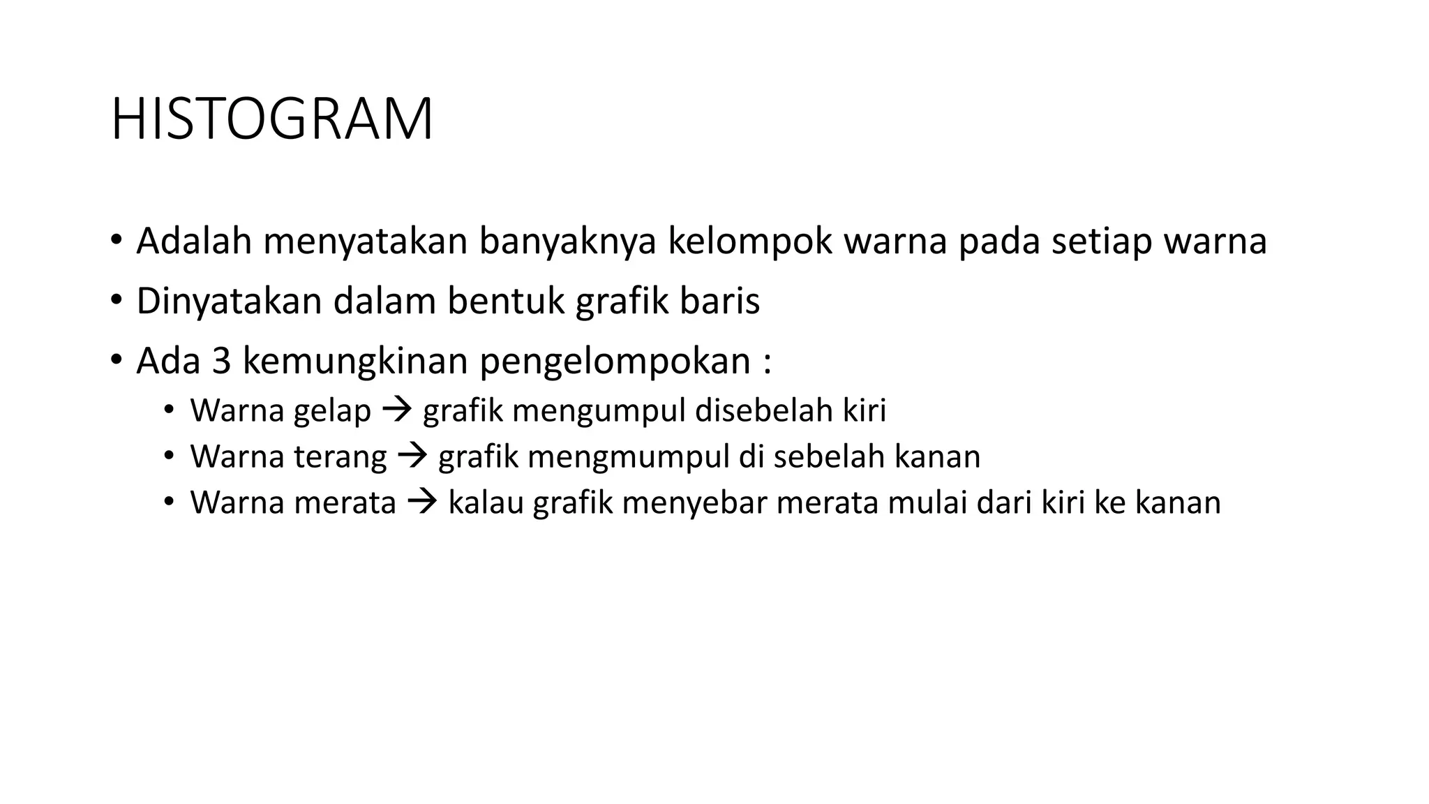 Histogram - Citra Digital | PPTX