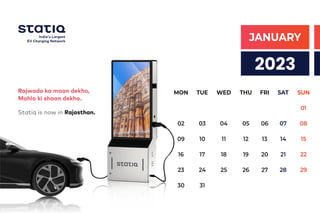 Statiq EV - Host Onboarding Calender 2023 | PDF