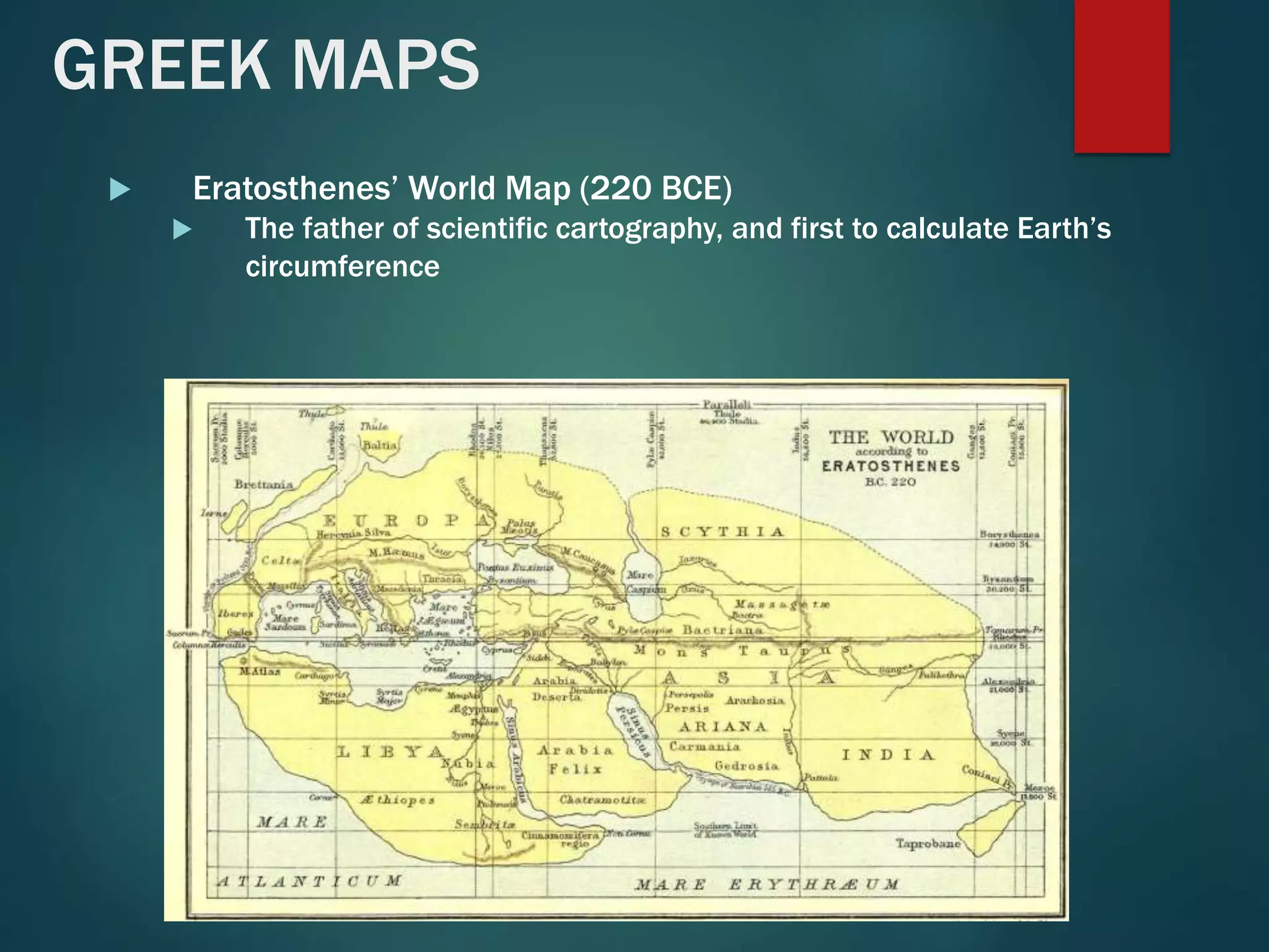 Hostory of cartography or maps | PPT