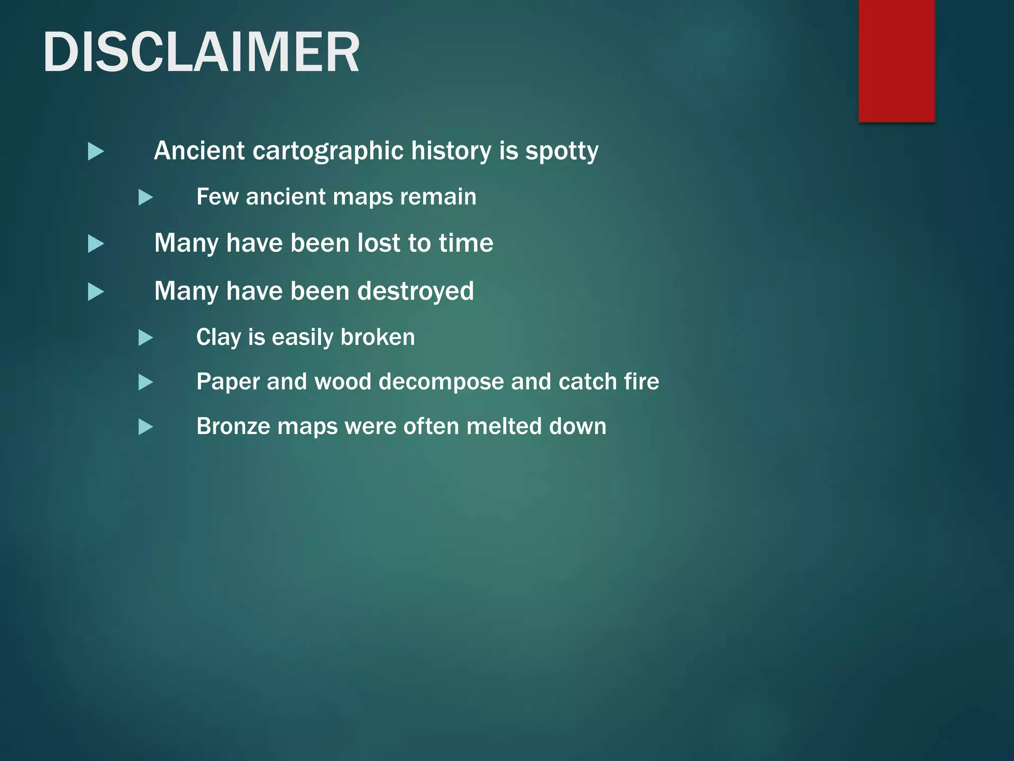 Hostory of cartography or maps | PPT
