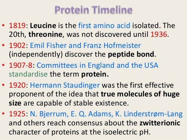 History of Protein Discovery