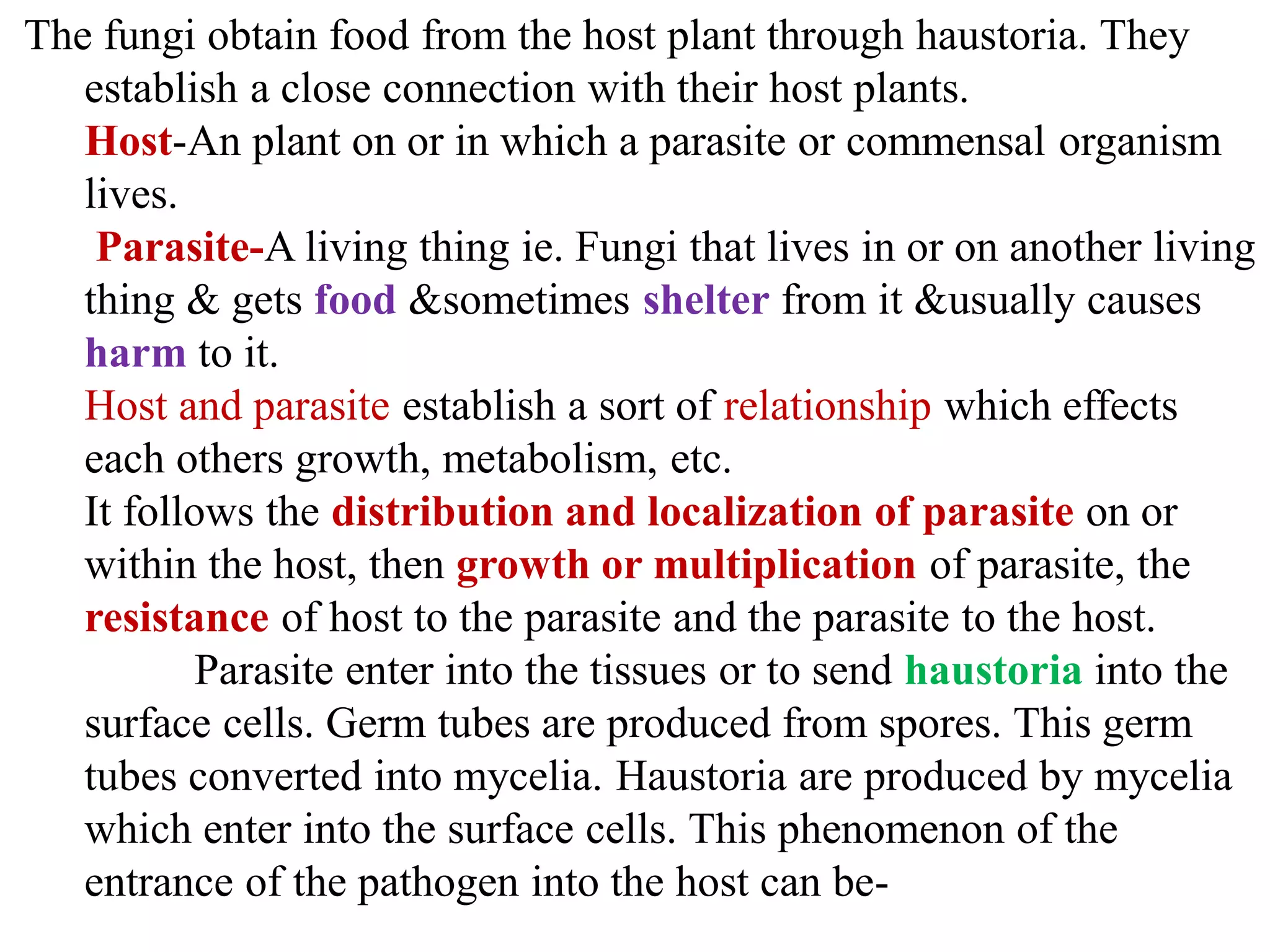 Host parasite relationship ,interaction & mechanism of | PDF