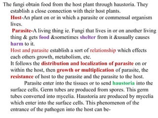 Host parasite relationship ,interaction & mechanism of | PDF