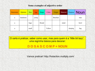 Hot Action Adjective Order Part 4 | PPT