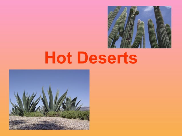 Hot Deserts Powerpoint | PPT