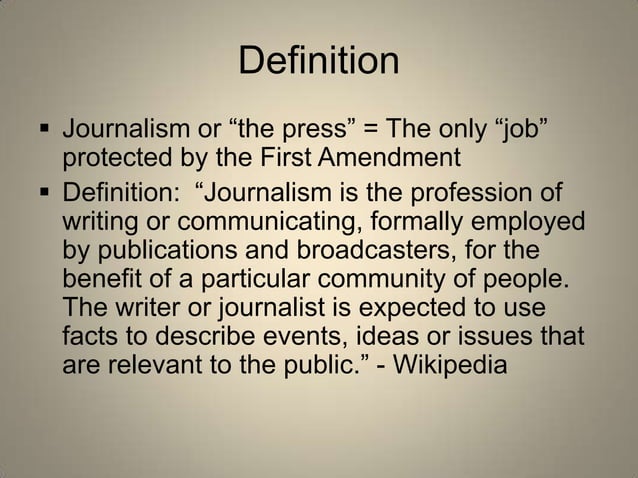 What is Journalism? | PPTX