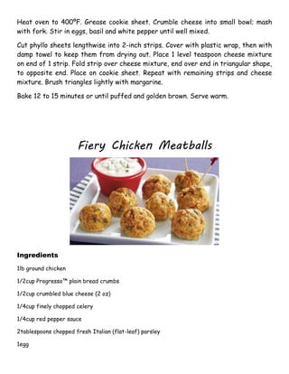 Hot and cold appetizer .. | DOCX