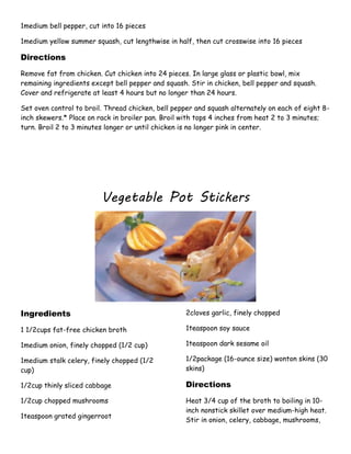 Hot and cold appetizer .. | DOCX