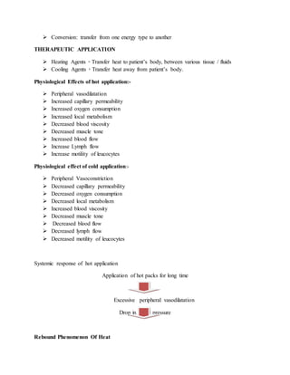 Hot and cold application | DOCX