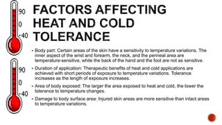 Hot and cold application | PPTX