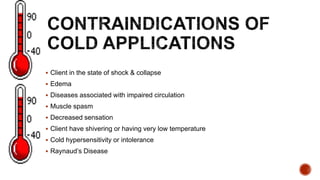 Hot and cold application | PPTX