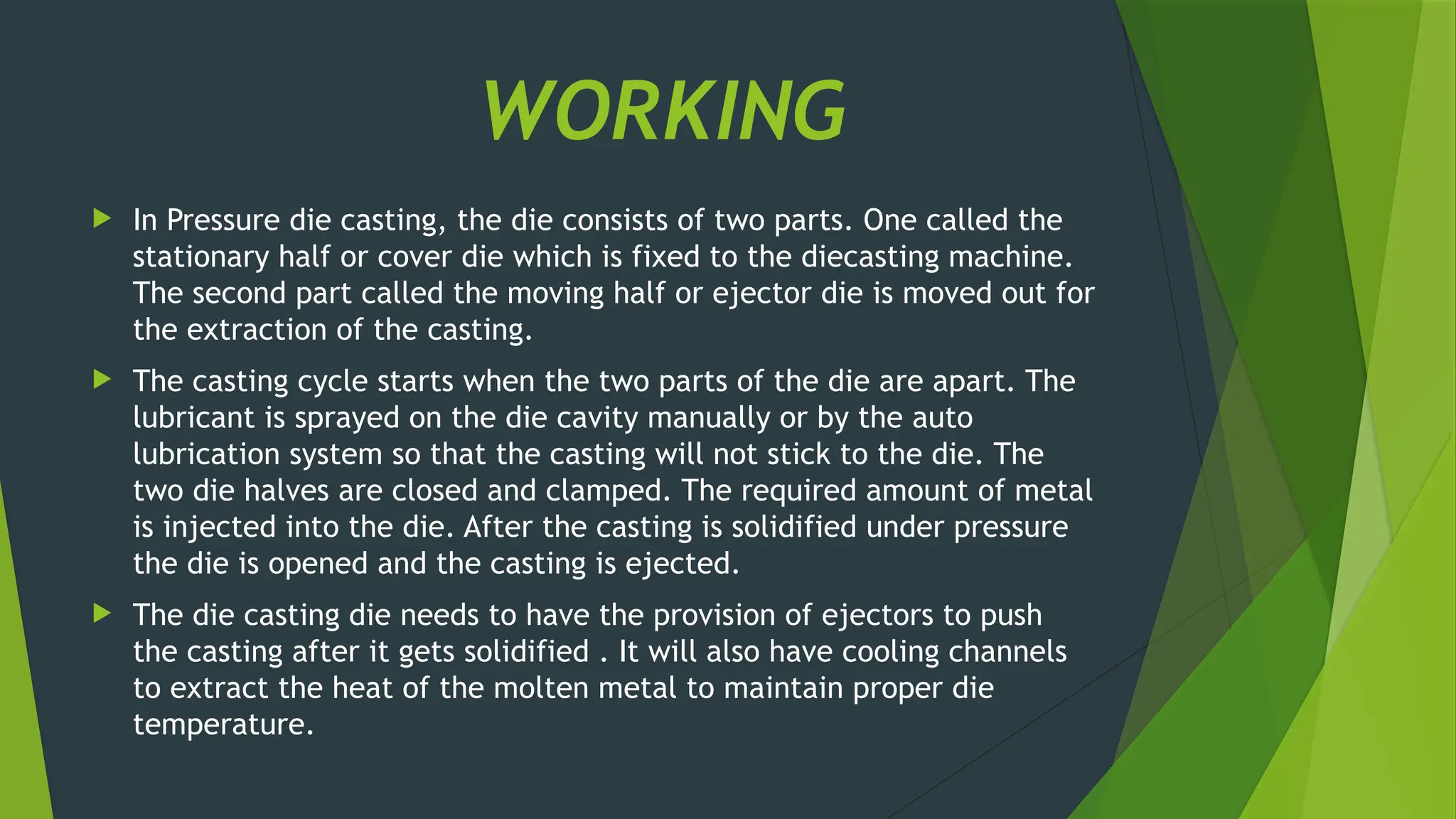 hot and cold chamber die casting.pptx important | PPTX